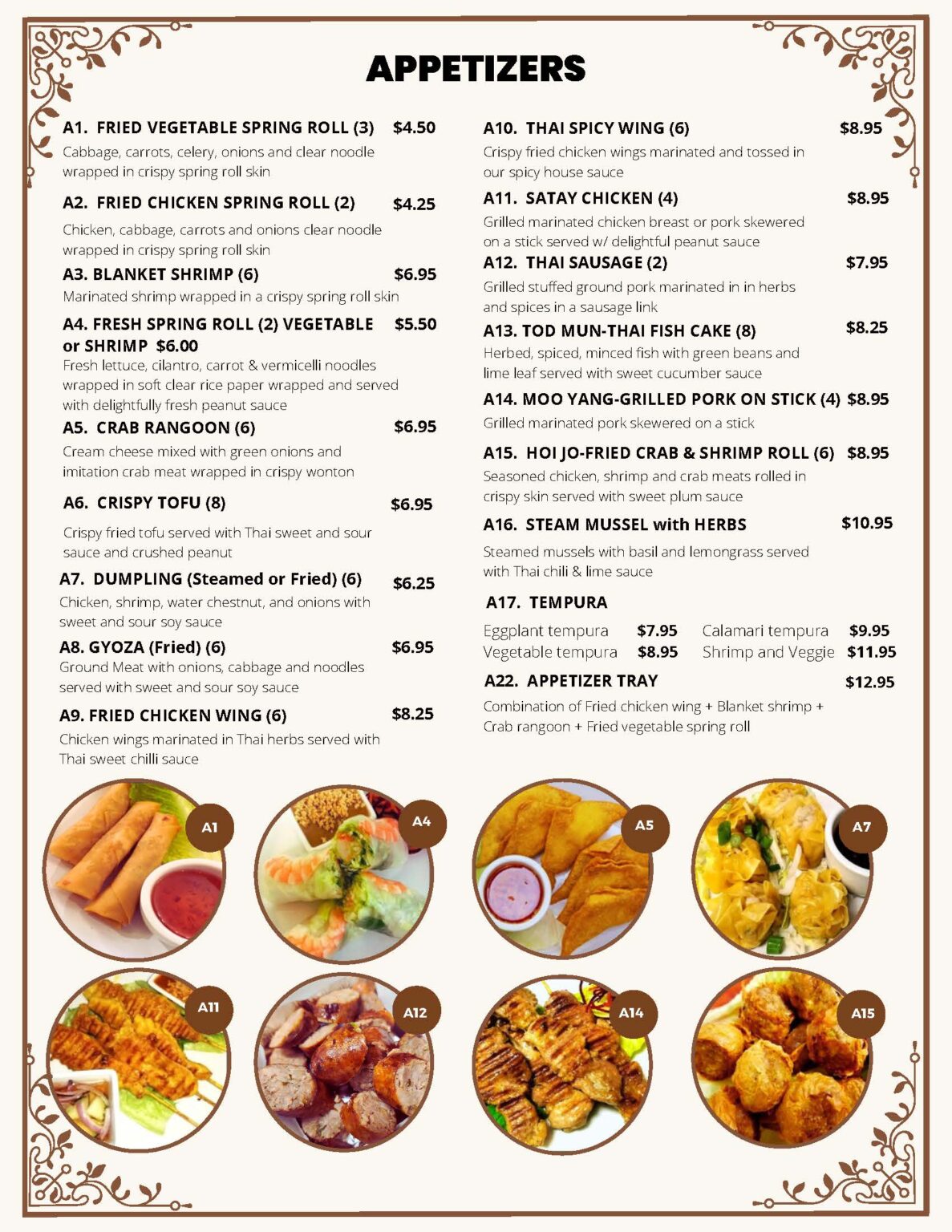 Menu – Kin Thai Zabb Rice & Noodle
