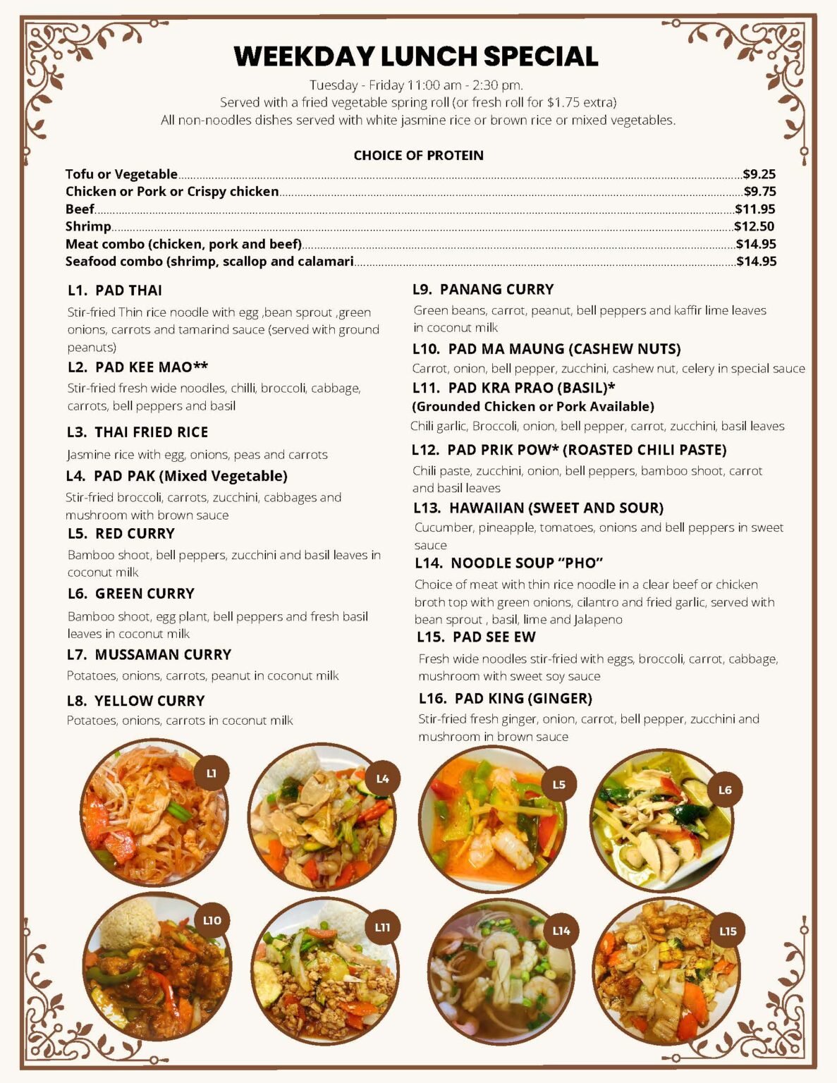 Menu – Kin Thai Zabb Rice & Noodle